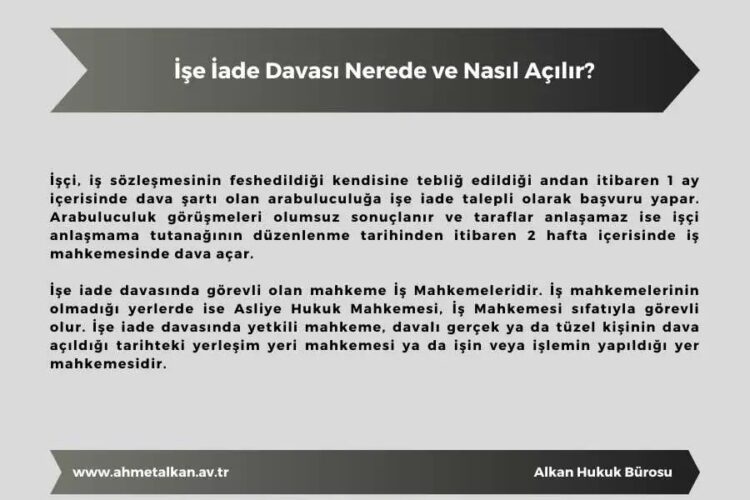 İşe İade Davası Nasıl Açılır, Şartları ve Sonuçları Nelerdir? *2025